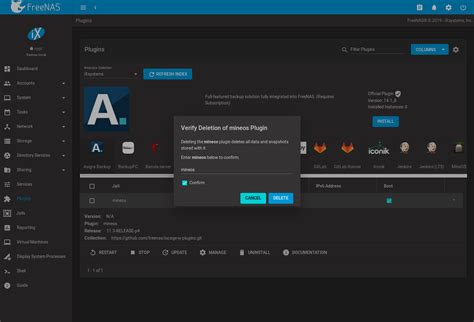13 plugins — freenas®11 3 beta1 user guide table of contents