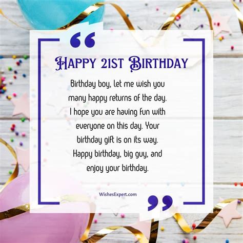 150 Heartfelt 21st Birthday Wishes And Messages Happy 21st Birthday