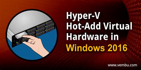 Hyper V Hot Add Virtual Hardware In Windows 2016 BDRSuite