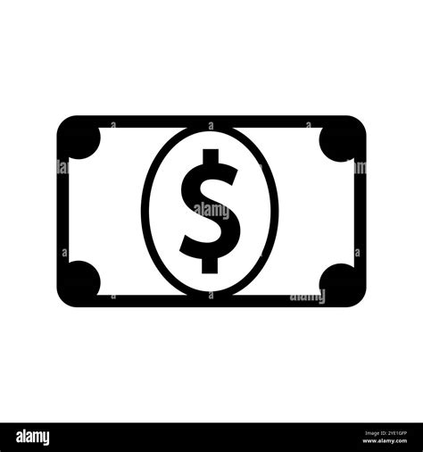 Dollar Bill Icon Currency Note Symbol Money Illustration Simple Vector Design Stock Vector