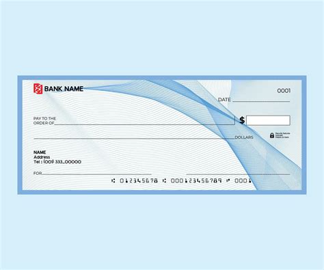 Blank Bank Cheque Template 54062265 Vector Art At Vecteezy