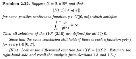 Solved Problem 2 22 Suppose U R X R And That F T X Chegg Com