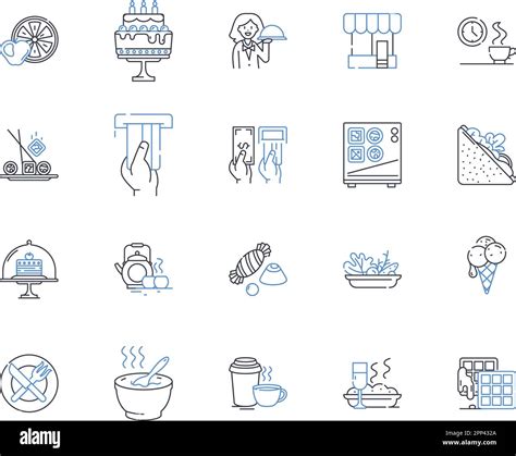Technology World Line Icons Collection Innovation Robotics