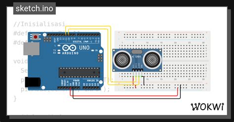 Sensor Jarak Hc Sr04 Wokwi Esp32 Stm32 Arduino Simulator