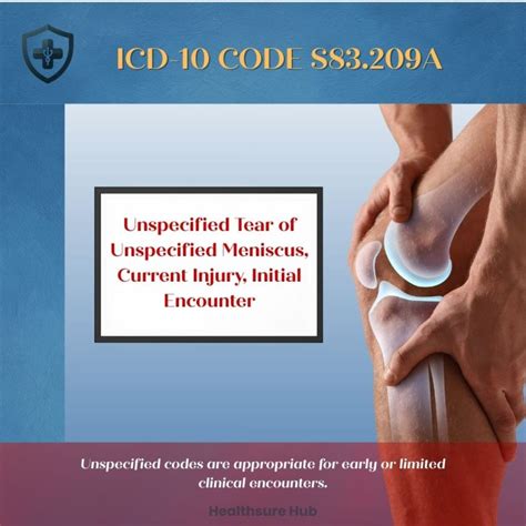 Icd 10 Code S83209a Unspecified Meniscus Tear