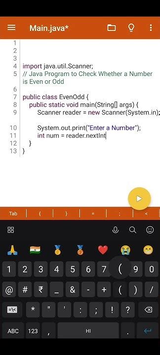 Java Program To Check Whether A Number Is Even Or Odd Java Tutorial Java Program Example