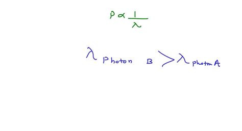 Solved A If One Photon Has 10 Times The Frequency Of Another Photon