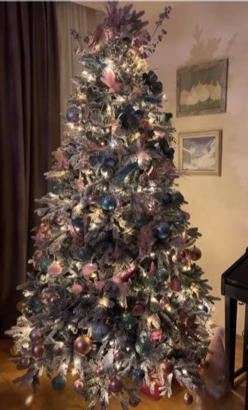 ცნობილების ნაძვის ხეები და საახალწლოდ მორთული გარემო მშობლები