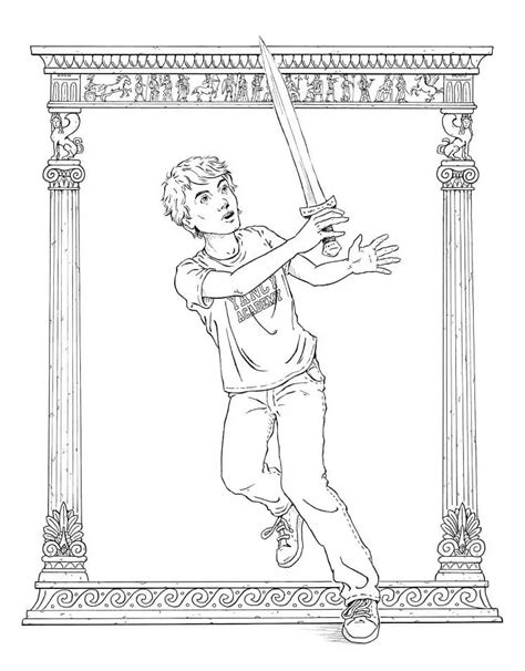 Percy Jackson Coloring Page