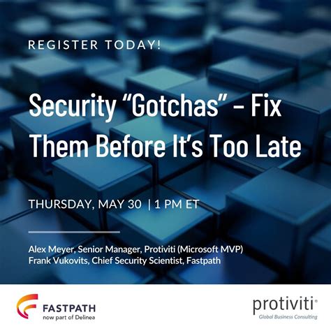 protiviti s alex meyer on security gotchas jennifer gannon posted on