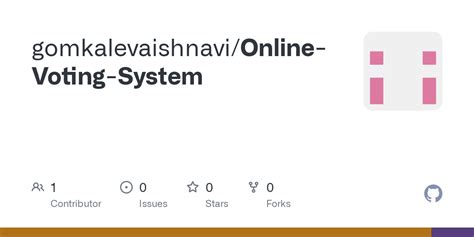 Github Gomkalevaishnavionline Voting System