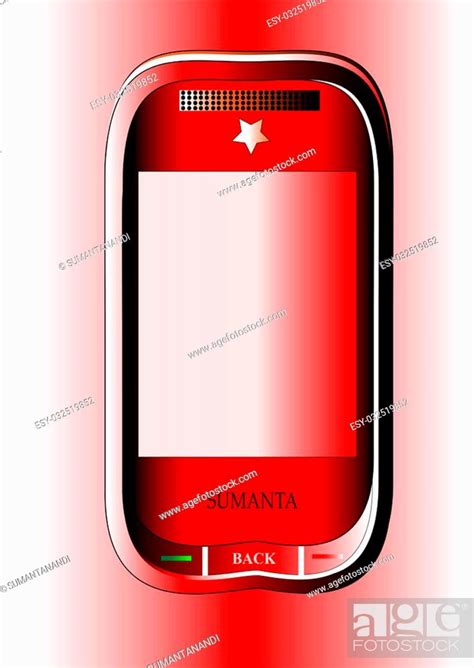 It Is A Photo Of Red Color Mobile Phone Stock Photo Picture And Low Budget Royalty Free Image
