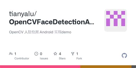 Github Tianyalu Opencvfacedetectionandroid Opencv Android Demo