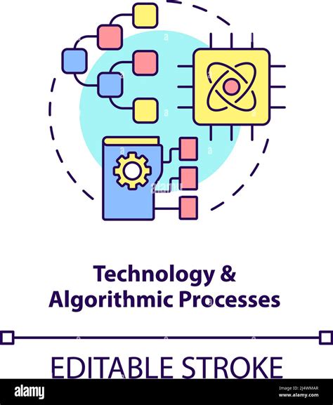 Technology And Algorithmic Processes Concept Icon Stock Vector Image And Art Alamy