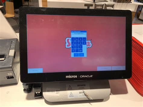 Cash System Oracle Micros With Receipt Printer And Cash Drawer Ps Auction We Value The