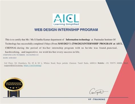 Santha Kumar On Linkedin Webdesign Internship Continuouslearning