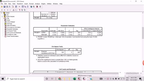 Calculation Of Lc50 Through Probit Analysis Using Spss Youtube