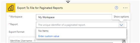 solved report not showing for export to file for paginate