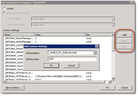 Access Webui Server Settings