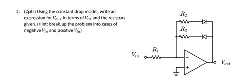solved 2 2pts using the constant drop model write an
