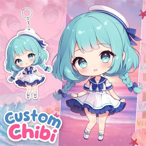 Custom Chibi Kawaii Chibi Character Commission Chibi Illustration