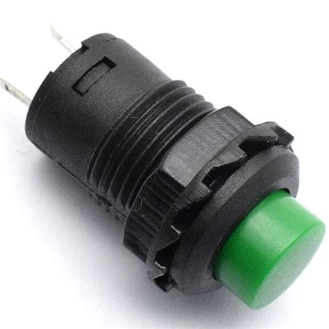 DS DS A Mm Green Botton With Lock Green Mm Self Lock Switch US