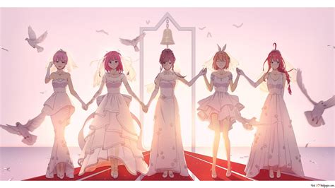 เจ้าสาว Quintessential Quintuplets 2k ดาวน์โหลดวอลเปเปอร์