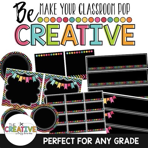 Black And Bright Editable Classroom Labels The Creative Classroom