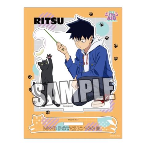 [입고 완료] 모브 사이코 100 아크릴 스탠드 고양이와 함께 Ver 카게야마 리츠 몹싸 애니 공식 굿즈 도키도키굿즈