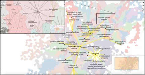 initial rendering of a subgraph of scalable precision medicine