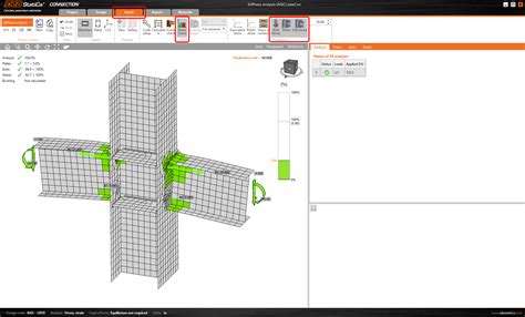 Stiffness Analysis Of A Steel Connection Aisc Idea Statica