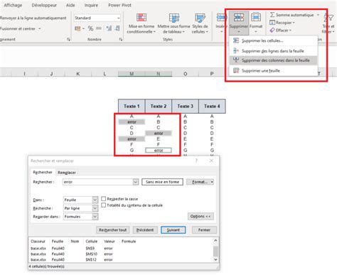 Comment Supprimer Des Colonnes Contenant Un Texte Spécifique Dans Excel Espritacadémique