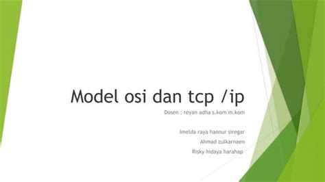Komunikasi Data Model Tcp Ip Dan Model Osi Pdf