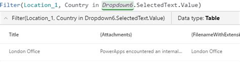 Solved Filter Not Returning All Values In Drop Down Power Platform