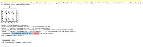 Solved The Figure Belows Shows Two Parallel Plates Assume Chegg