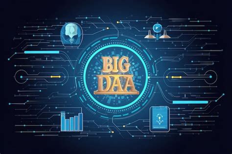 Abstract Digital Technology Background Big Data Visualization High Speed Network Connection