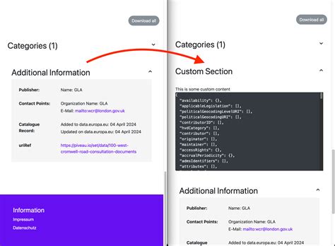 Adding Custom Content To The Dataset Details Page Documentation