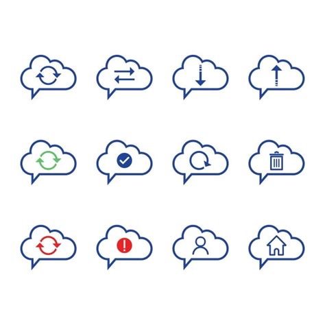 Data Synchronization Vector Art Png Cloud Computing Icon Set Outline Icon Includes Such As Data