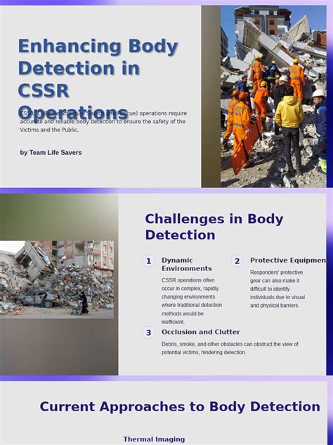 Enhancing Body Detection In Cssr Operations Pdf