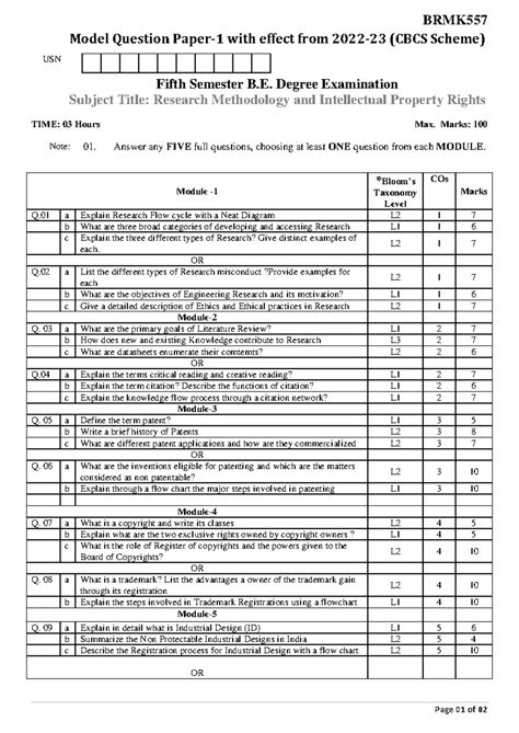 BCS Model Question Paper For Computer Networks CBCS Studocu