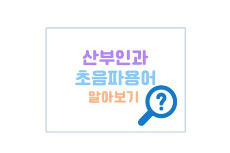 산부인과 태아 초음파 용어 알아보기 Lmp Ga Edd Crl Fl Efw 등