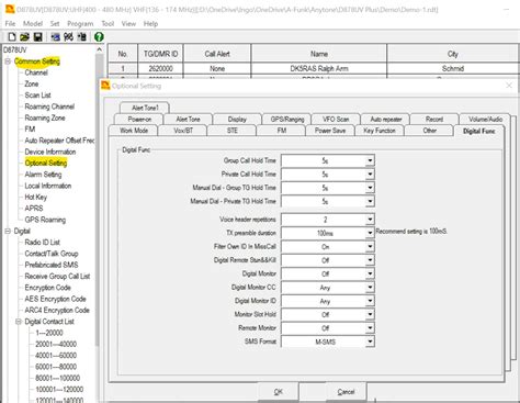 DB1IG Anytone Der Erster Codeplug