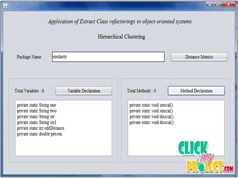 Identification And Application Of Extract Class Refactoring In Object Oriented Systems