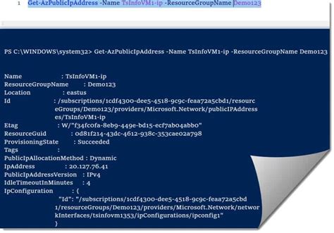 How To Get Public Ip Address Of Azure Vm Using Powershell Azure Lessons