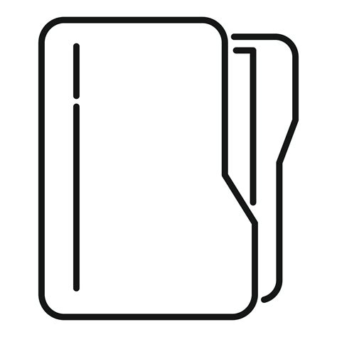 Folder Data Icon Outline Vector Business Document 15160174 Vector Art At Vecteezy