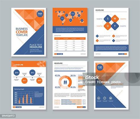 페이지 브로셔 전단지 정보 그래픽으로 레이아웃 템플릿 을 보고합니다 가리기에 대한 스톡 벡터 아트 및 기타 이미지 가리기 잡지 표지 페이지 책 Istock