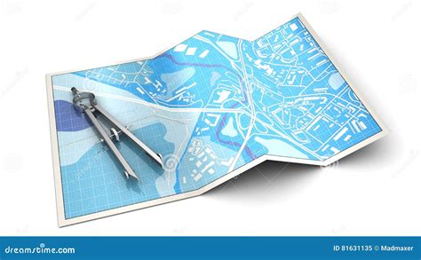 Cartography Stock Illustration Illustration Of Town