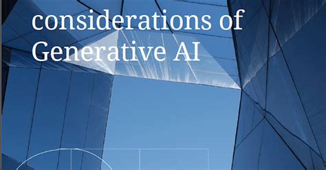 ethical considerations of generative ai ntt data