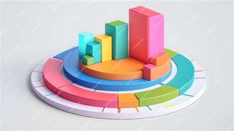 Premium Photo 3d Bar Chart 3d Bar Chart Illustration Bar Chart With