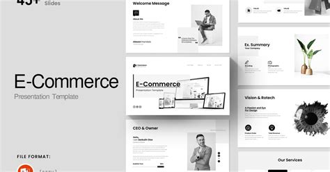 E Commerce Powerpoint Presentation Template Incl Company And Creative